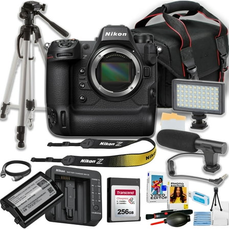 Nikon Z9 Full Frame FX Mirrorless Camera (Body Only) with 64GB x 2 ...