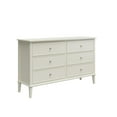 Desert Fields Eclectic Boho 6-Drawer Dresser, Soft White - Walmart.com