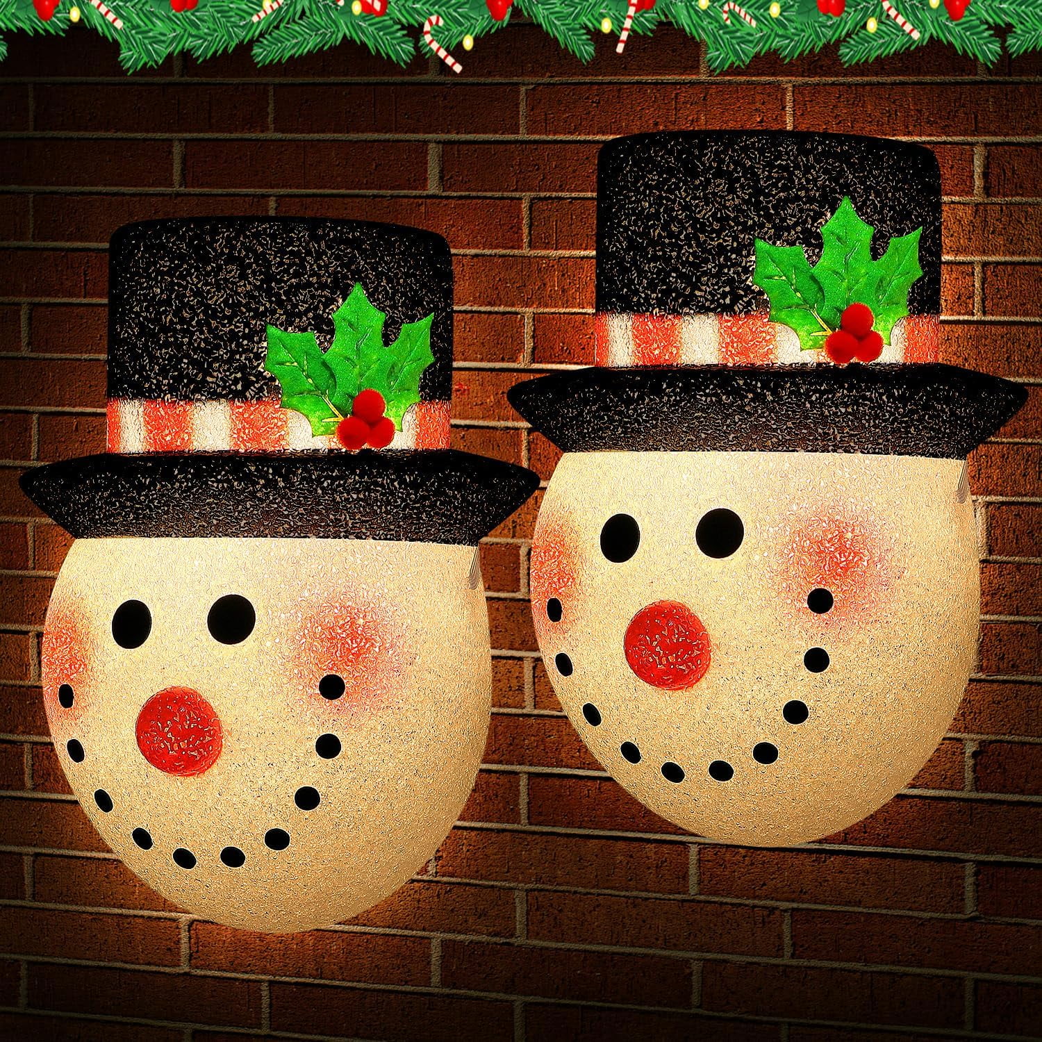 Click here for Nobrand Christmas Porch Light Cover Snowman Christ... prices