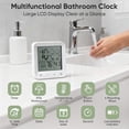 Digital Shower Clock Waterproof, Digital Wall Clock with Countdown ...