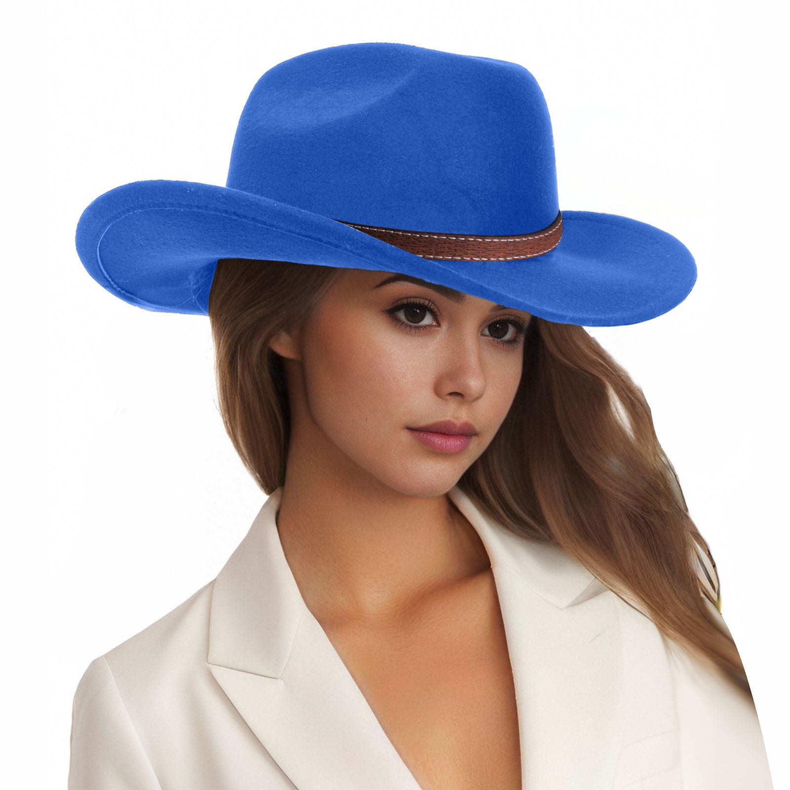 Click here for Hhsfeifuuu Western Cowboy Hat For Women Men Wide B... prices