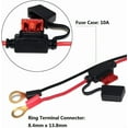 [2 PACK] 2FT Motorcycle Battery Charger Cord, Sae to O Ring Terminal ...