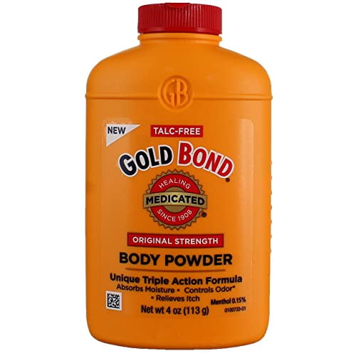 Gold Bond Medicated Body Powder, Original Strength, 4 oz (113 g ...