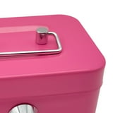 Cash Box with Lock Coin Box Money Saving Box Case Lockable Storage Box ...
