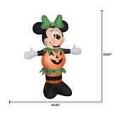 Halloween Minnie Mouse Airblown Yard Inflatable by Disney, 5FT ...