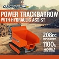 YARDMAX YD8105 Track Barrow with Hydraulic Assist, 1100 lb. Capacity ...
