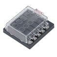 10 Way Fuse Block Waterproof Automotive Fuse Holder Auto Marine Blade