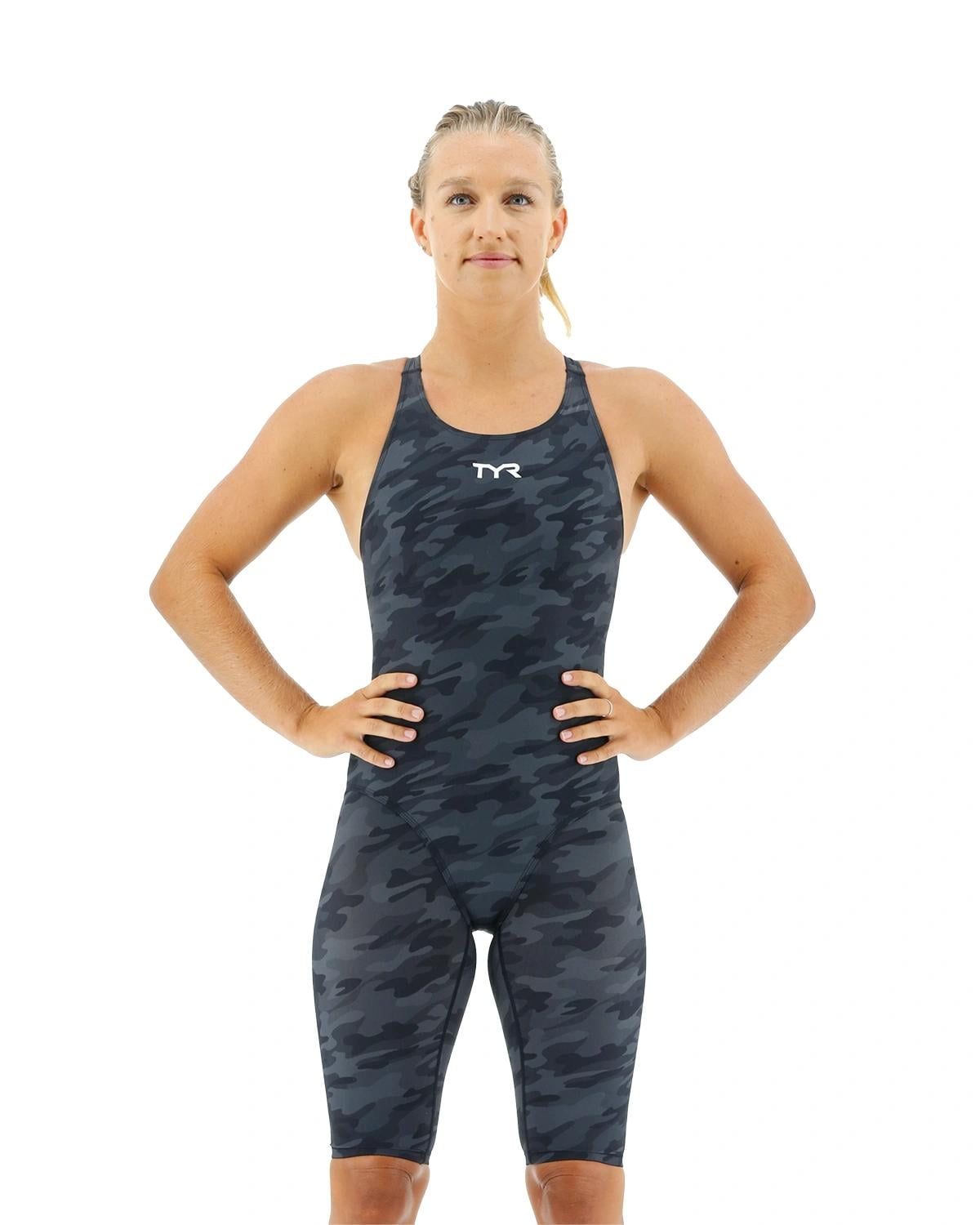 TYR Women’s Thresher Camo Open Back Swimsuit - Walmart.com