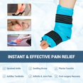 Comfytemp Large Ankle Foot Ice Pack Wrap for Injuries, Reusable Gel ...