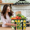 ADECORIVY Colorful Pears Fruit Reusable Grocery Bags, Foldable Shopping ...