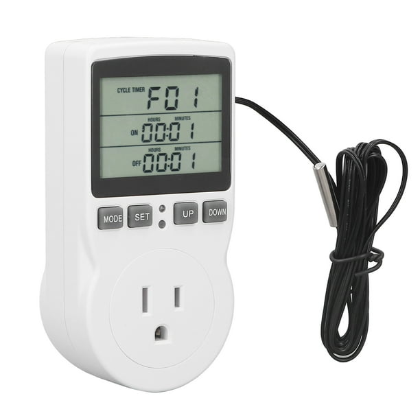 Thermostat Controlled Outlet,Temperature Control Socket LCD Temperature ...