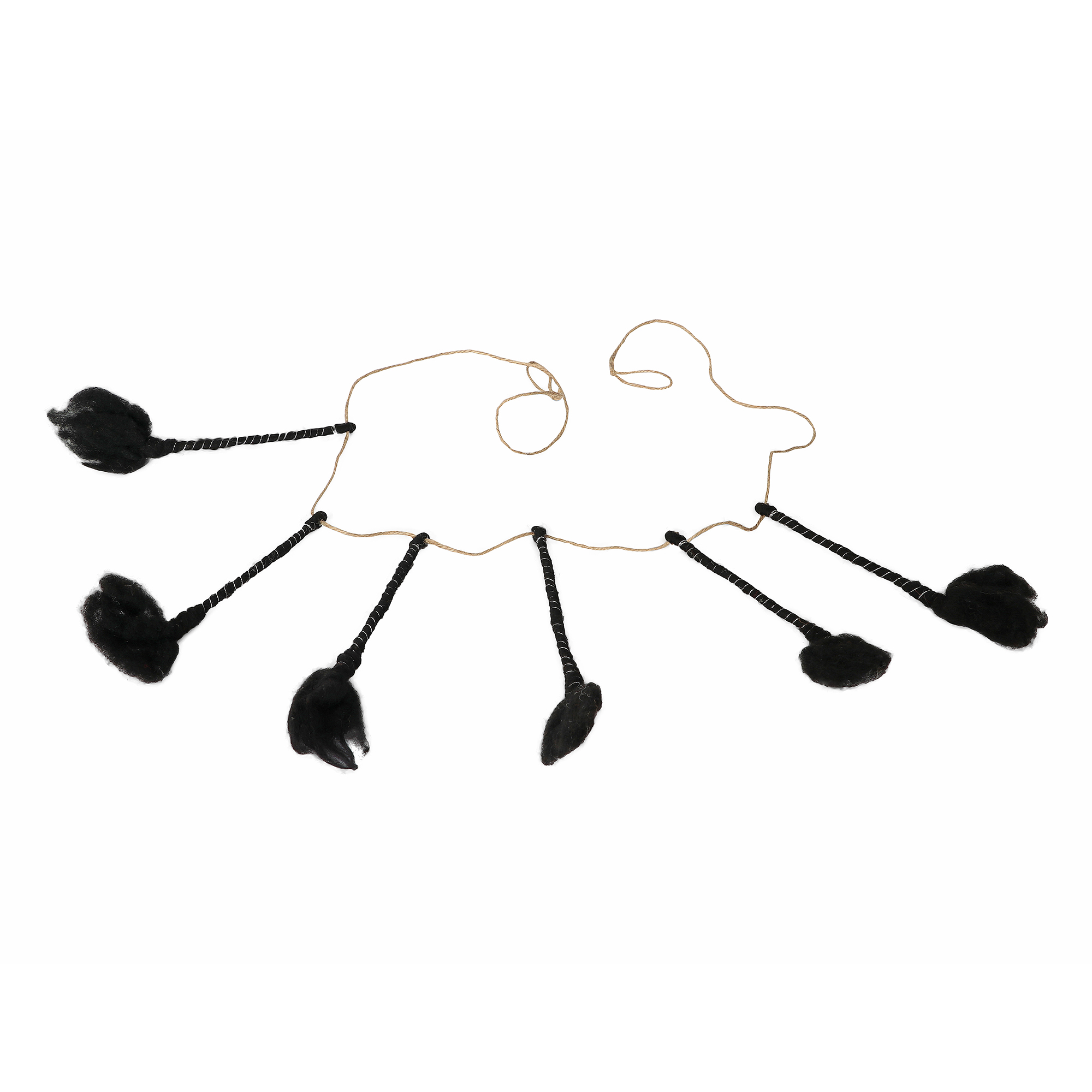 De Kulture Works Premium Wool Felt Broom Garland 48 Inches Wall Hanging ...