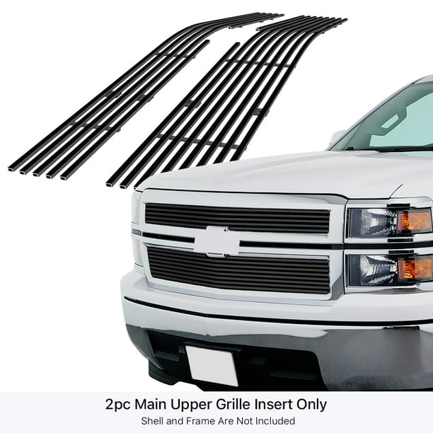APS Premium Stainless Steel Black Billet Grille Insert Compatible with ...