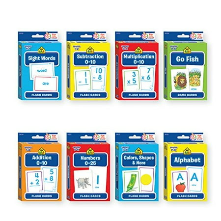 Bundle of 8 School Zone Flash Cards | Walmart Canada