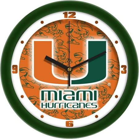 Suntime ST-CO3-MIH-DWCLOCK Miami Hurricanes-Dimension Wall Clock ...