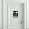 Bigtime Signs Funny Bathroom Sign for Restroom 11.5" x 8.75" Rigid PVC ...
