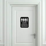 Bigtime Signs Funny Bathroom Sign for Restroom 11.5" x 8.75" Rigid PVC ...