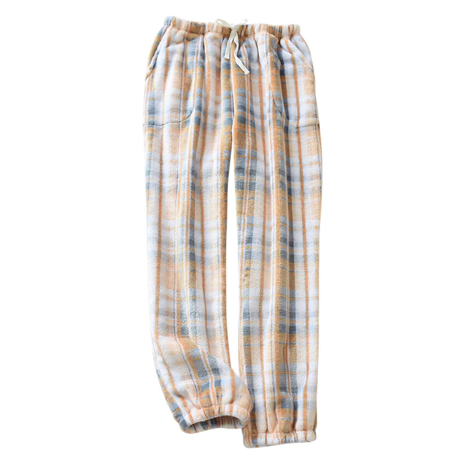 Click here for Besolor Womens Coral Fleece Pajama Pants Plaid Plu... prices