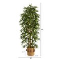 HomeStock Farmhouse Fresh 6Ft. Bamboo Artificial Tree With 1024 ...