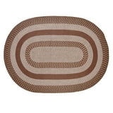 Better Trends Oval Braided Rug, 22" x 40", Reversible Indoor Entryway ...