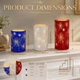 3Pcs Etched Starburst Design Glass Hurricane Celebration Hurricanes ...