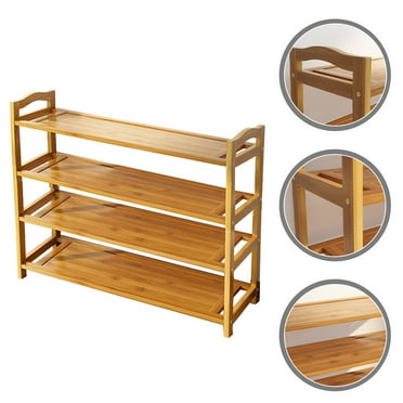 Zimtown Wooden 6 Tier Bamboo Shoe Rack Shelving Unit for Bedroom ...