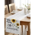 Burlap Table Runner 36 Inches Long, You Are My Sunshine Words Non-Slip ...