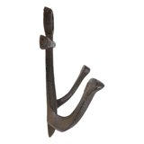 Cast Iron Rustic Sailor Nautical Marine Sea Ship Anchor 2 Pegs Double Wall Hook - Walmart.com