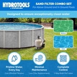 HYDROTOOLS BY SWIMLINE 24 Inch Sand Filter Combo Set With Stand & Multi ...