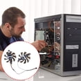80mm 4Pin Video Card Fan Graphics Card Cooling Graphics Card Radiators ...