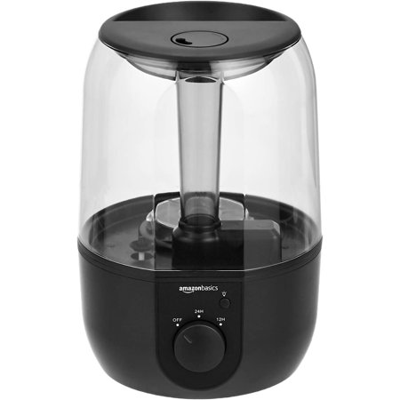 Basics Humidifier with Night Light and Aroma Diffuser - 4-Liter, Black ...