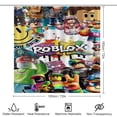 Cartoon Power 4 Pcs Shower Curtain Sets Non-Slip Rugs Bath Mat Toilet ...