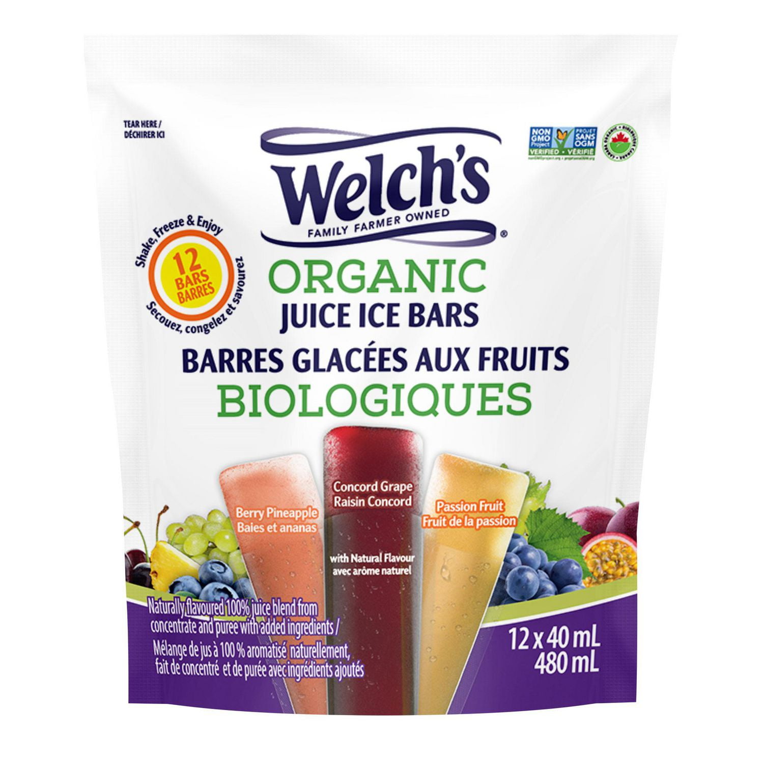 Welch’s Organic Juice Ice Bars - Walmart.ca