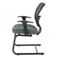 Professional Air Grid Back Visitor's Chair with Gray Mesh Back and ...