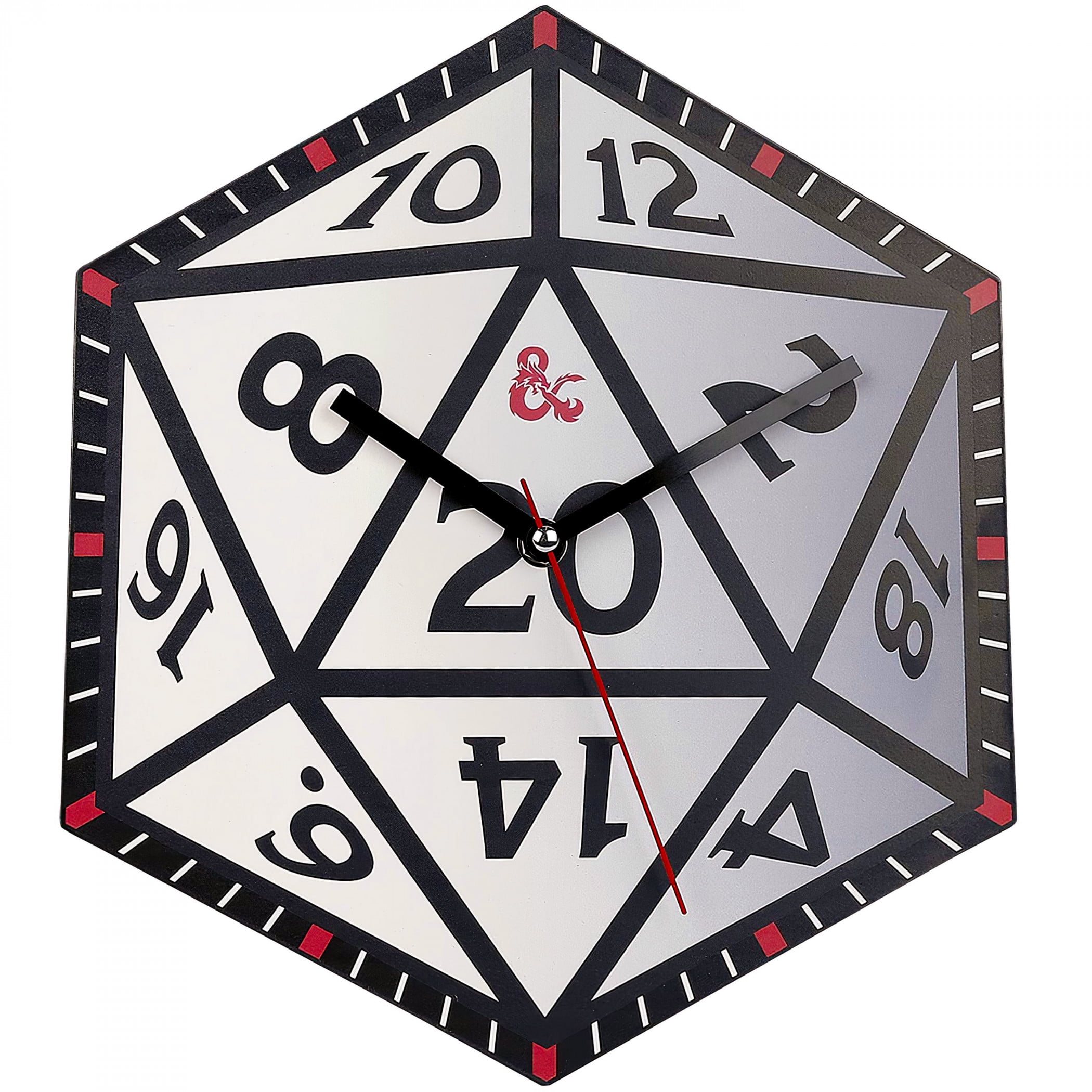 Dungeons and Dragons D20 Dice 12 Inch Metal Wall Clock - Walmart.com