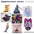 1 Set 1Pc Fabric Dress Clothing Decoration Material Scale Pattern ...