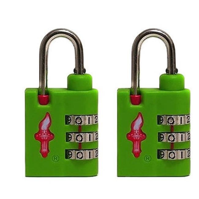 Safe Skies 09 Aero TSA Lock 2P - Lime Green - Walmart.com