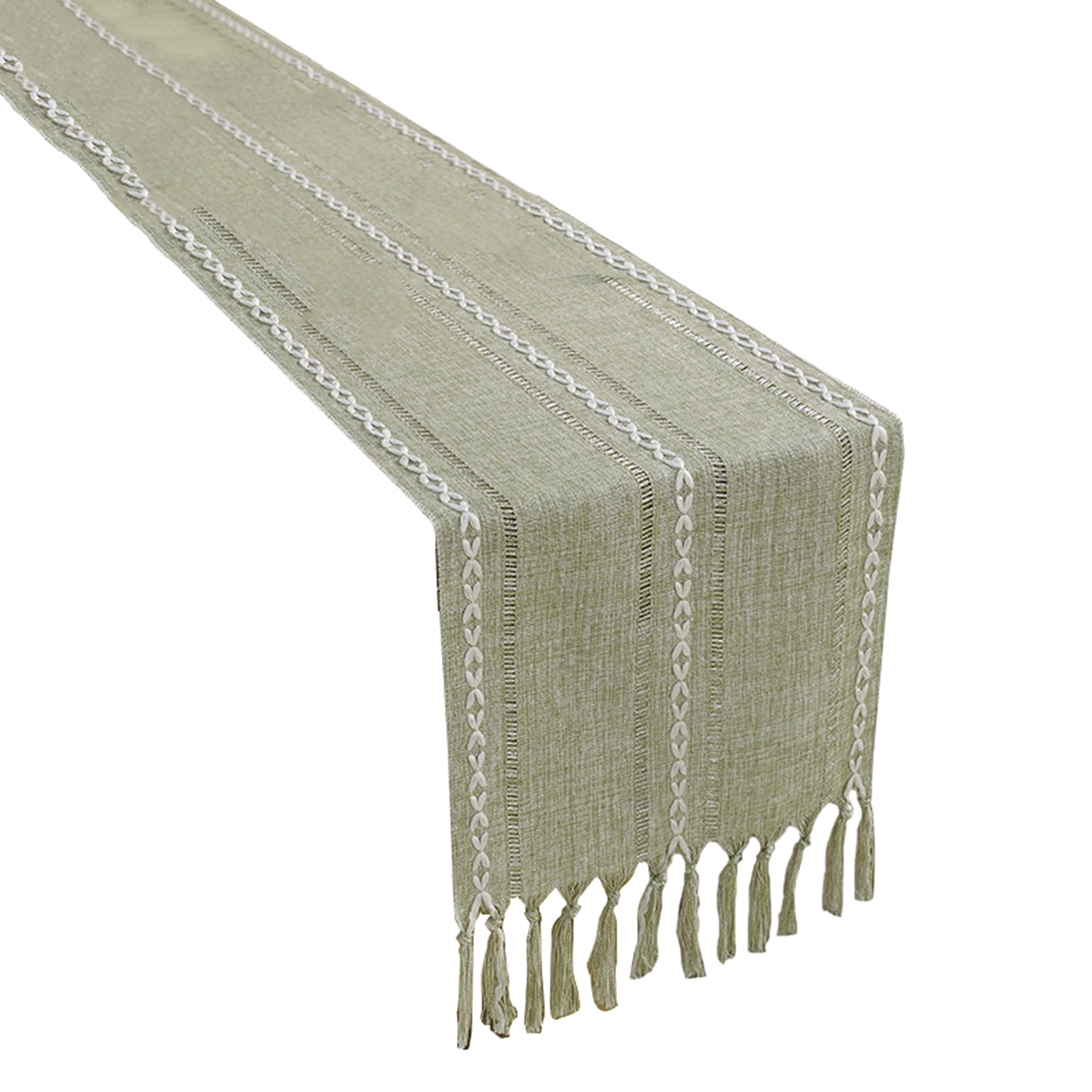 Yesbay Table Runner Exquisite Soft Wear Resistant Decorative Tassel ...