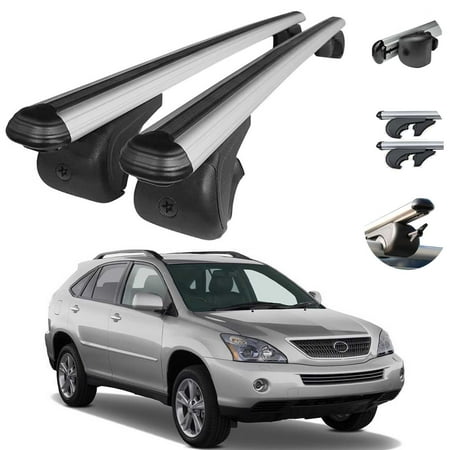 Roof Rack Cross Bars Luggage Carrier Silver for Lexus RX 400H 2006-2010 ...