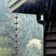 8.5 ft Lotus Rain Chain, 12 Cups Decorative Chains for Gutters ...