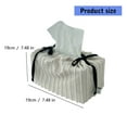 Elegant Tassels Adorning Square Tissue Box Holder Polyester Fabric ...