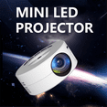YT200 Mini Projector LED Home Media Player Audio Portable Projectors ...