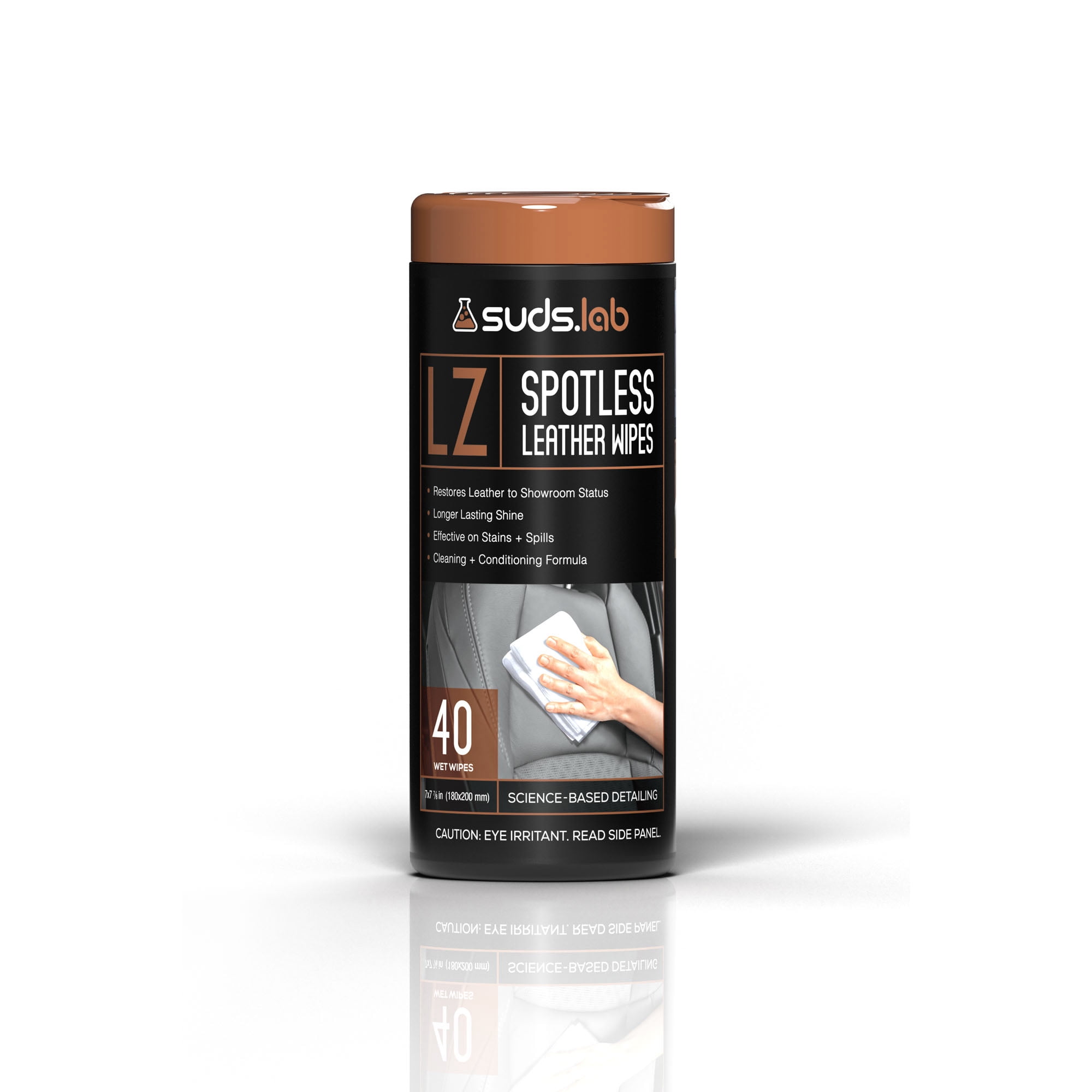 Suds Lab LZ Spot-Less Leather Vehicle Wipes (40 Count) - Walmart.com