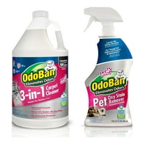 OdoBan Pet Oxy Stain & Odor Sanitizer, Fabric Disinfecting Deodorizer ...