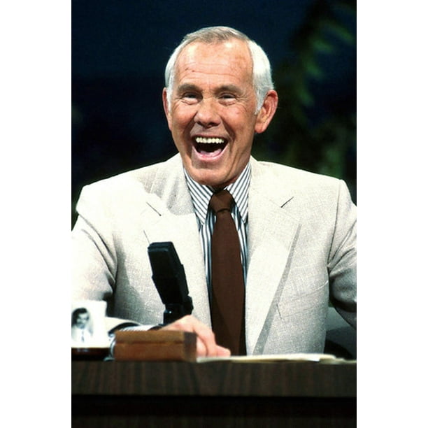 Johnny Carson Iconic Laughing 24x36 Poster - Walmart.com
