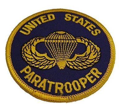 US PARATROOPER W/ JUMP WINGS PATCH VETERAN AIRBORNE US ARMY USAF AIR ...