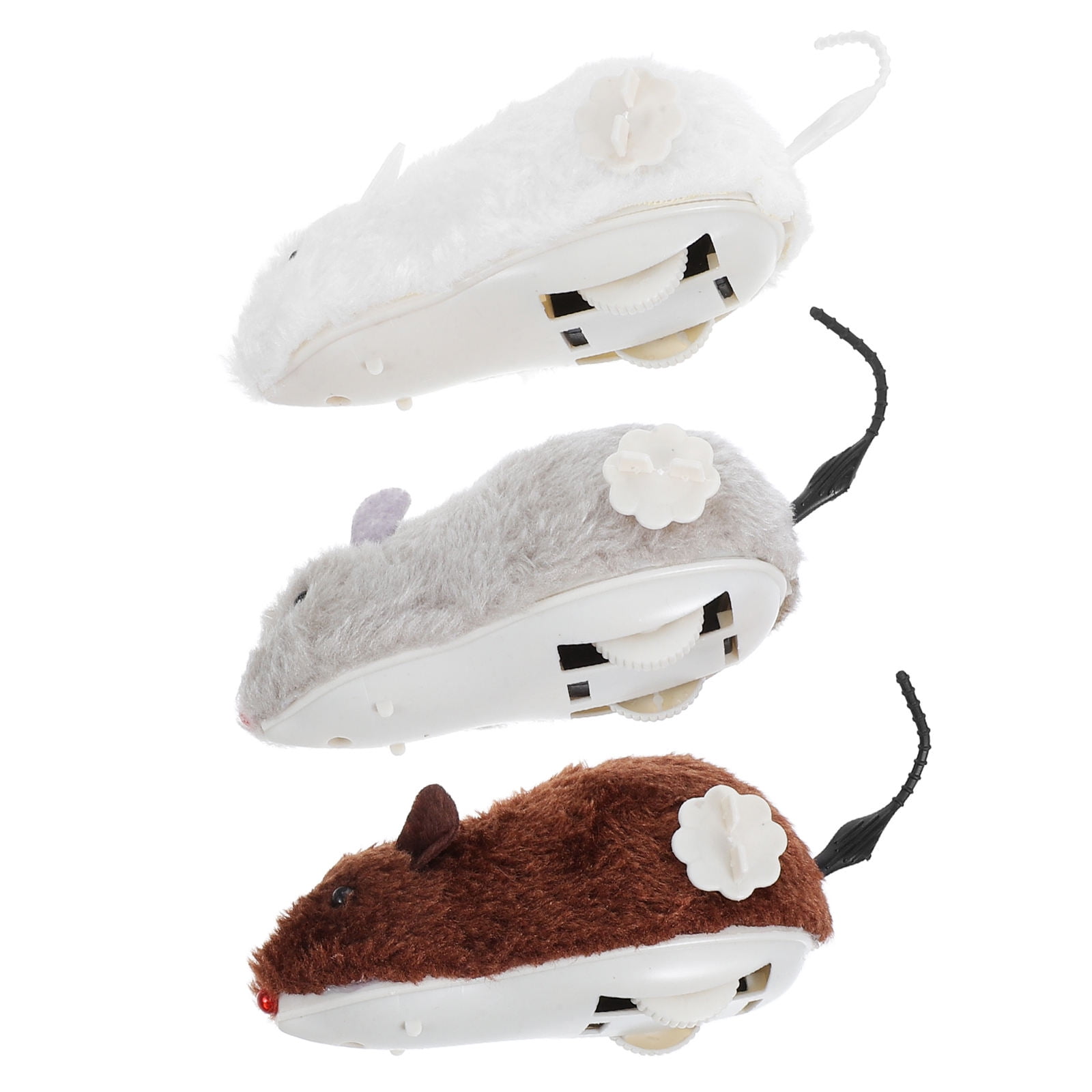 Click here for Showeroro 3pcs Mice Cat Toy Abs White Stimulates H... prices