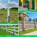 VIVOSUN Heavy-Duty Fence Post Repair Kit with Ground Spike & Gloves (2 ...