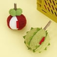 Simulation Fruit Plush Chewing Toy For Pet Cats Dog Chew Enhances ...