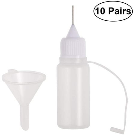 10PCS Needle Plastic Dropper Bottles Needle Tip Bottles Liquid Flux ...